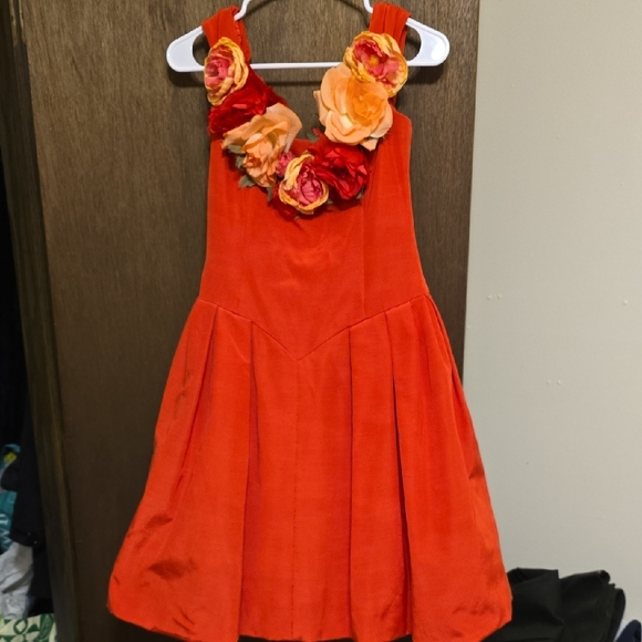 Victor Costa | Dresses | Victor Costa Bold Orange Dress | Poshmark